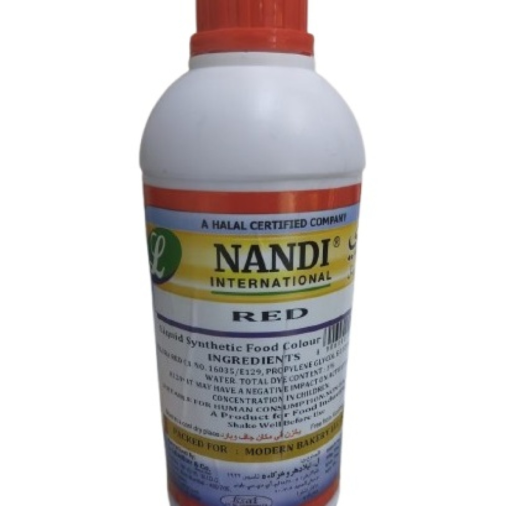 Nandi Red Liquid Food Color 1L